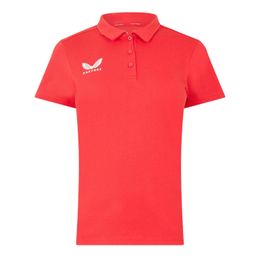 Castore - Poloshirt f&uuml;r Damen, Mit Kragen (Rot)