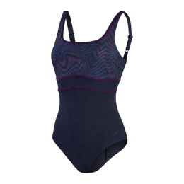 Speedo - Badeanzug f&uuml;r Damen (Schwarz/Violett)