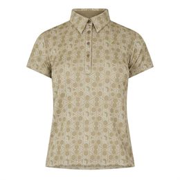Puma - Poloshirt f&uuml;r Damen, Emblem, kurz&auml;rmlig (Beige)