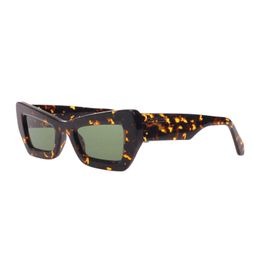Off-White Off White - "Aurora" Gesprenkelt-Sonnenbrille (Braun/Gr&uuml;n)