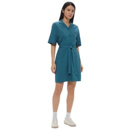 Lacoste - Hemdblusenkleid f&uuml;r Damen, Baumwolle Leinen (Gr&uuml;n)