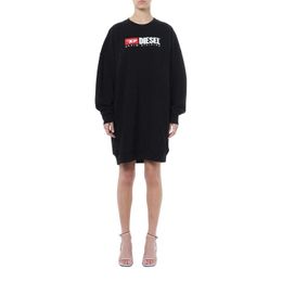 Diesel - "Denim Division" Trainingspullover Kleid f&uuml;r Damen, Kniel&auml;nge (Schwarz)