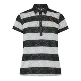 Puma - Poloshirt f&uuml;r Damen, Stripes (Schwarz/Wei&szlig;)