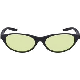 Nike - "Retro E" Oval-Sonnenbrille f&uuml;r Herren/Damen Unisex (Mattschwarz/Volt Farbe)
