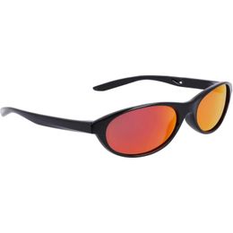 Nike - Oval-Sonnenbrille f&uuml;r Herren/Damen Unisex (Schwarz/Rot)