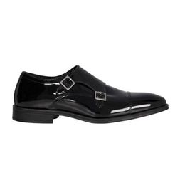 Dune London - "Lo Steff" Schuhe f&uuml;r Herren, Leder, Doppelter Monkstrap (Schwarz)
