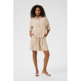 Kaffe Langarm - Hemd Baggy fit Feather Gray/Chalk Lace Print grey white
