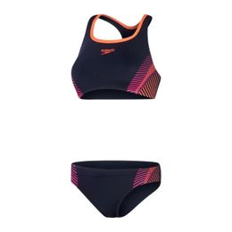 Speedo - Zweiteiliger Badeanzug f&uuml;r Damen (Marine/Pink)