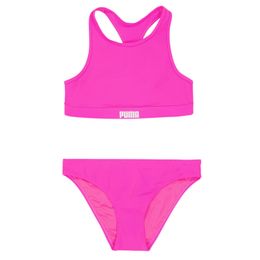 Puma - Zweiteiliger Badeanzug f&uuml;r Damen (Fluoreszierendes Pink)