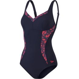 Speedo - Badeanzug f&uuml;r Damen (Marine/Rot)