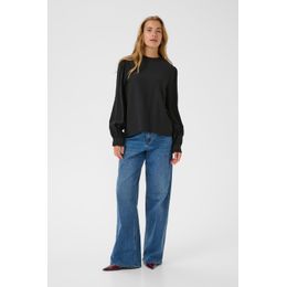 Kaffe Langarm-Bluse KArea Regular fit black