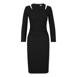 BOSS - "Dadeka" Bodycon Kleid f&uuml;r Damen, Rundhalsausschnitt, Schmal (Schwarz)