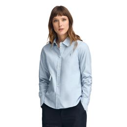 Hemd hellblau mit geradem Schnitt und Rigby Go-Logo
