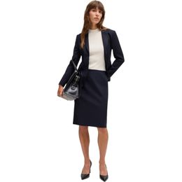 BOSS - "Vileah" Bleistiftrock f&uuml;r Damen, Schurwolle (Dunkelblau)