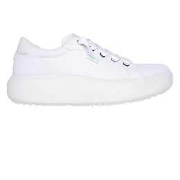 Skechers - "Popupsmax" Sneaker f&uuml;r Damen, Canvas, Plattform-Absatz (Wei&szlig;)