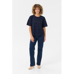 Cream Kurzarm-Bluse Regular fit Navy Blazer navy