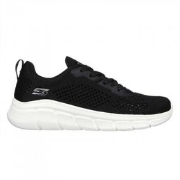 Skechers - "Bobsbflex" Sneaker f&uuml;r Damen, Jerseyware, Zum Anschl&uuml;pfen (Schwarz)