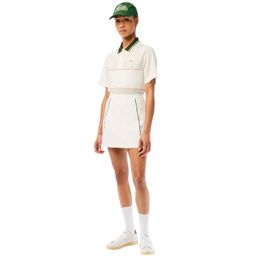 Lacoste - Poloshirt f&uuml;r Damen, Mit Kragen (Wei&szlig;)