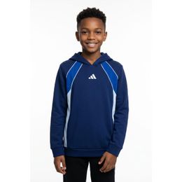 Jungen Kapuzensweatshirt "COLOR BLOCK HOODIE"dunkelblau, royal blau, glow blau, Gr. 116, adidas Sportswear, Obermaterial: 70% Baumwolle, 30%