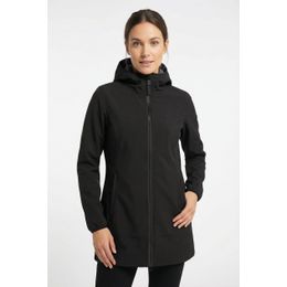 Icepeak Damen Softshelljacke "ALBANY"basic schwarz, Gr. 38, Obermaterial: 97% Polyester, 3% Elasthan, Jacken, wasserdicht mit 10.000 mm Wassers&auml;ule,