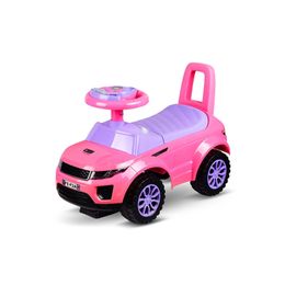 Lorelli Rutscher 2 in 1 Kinderauto Off Road Musikfunktion R&uuml;ckenlehne ab 12 Mon., rosa