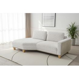 Sit & More Ecksofa SIT & MORE, B:237cm H:84cm T:126cm, wei&szlig;, 100% Polyester, Wohnzimmer, Sofas, "Concept", Modernes Sofa in drei Fu&szlig;farben zur Auswahl
