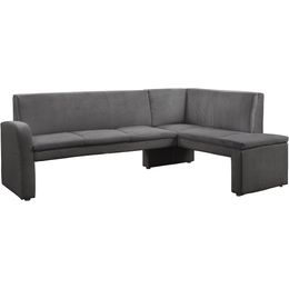 Eckbank, B:245cm H:88cm T:156cmantrazith, exxpo - SOFA FASHION, Samtvelour (Zusammensetzung: 100% PES), Esszimmer, Sitzb&auml;nke, "Cortado, elegant und