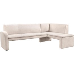 Eckbank, B:245cm H:88cm T:156cmbeige, exxpo - SOFA FASHION, Webstoff fein (Zusammensetzung: 95% PES, 10 NY), Esszimmer, Sitzb&auml;nke, "Cortado, elegant