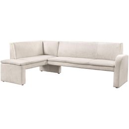 Eckbank, B:245cm H:88cm T:156cmbeige, exxpo - SOFA FASHION, Webstoff fein (Zusammensetzung: 95% PES, 10 NY), Esszimmer, Sitzb&auml;nke, "Cortado, elegant