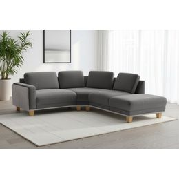 Sit & More Ecksofa SIT & MORE, B:223cm H:84cm T:251cmanthrazit, 100% Polyester, Wohnzimmer, Sofas, "Concept", Modernes Sofa in drei Fu&szlig;farben zur Auswahl