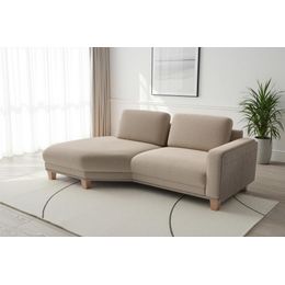 Sit & More Ecksofa SIT & MORE, B:237cm H:84cm T:126cmtaupe, 100% Polyester, Wohnzimmer, Sofas, "Concept", Modernes Sofa in drei Fu&szlig;farben zur Auswahl