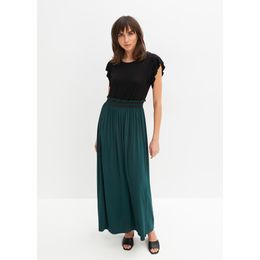 bonprix Damen Jerseykleid, gr&uuml;n, Gr. 36, Jersey, Obermaterial: 95% Viskose, 5% Elasthan, Kleider, f&uuml;r Fr&uuml;hling und Sommer, aus Viskose und Elasthan,
