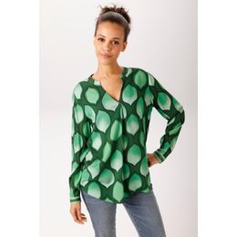 Aniston CASUAL Damen Schlupfblusegr&uuml;n, hellgr&uuml;n, dunkelgr&uuml;n, tannengr&uuml;n, Gr. 42, bedruckt, gemustert, Web, Obermaterial: 100% Viskose, Blusen, mit