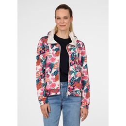 Ragwear Damen Sweatjacke "PARYA PRINT"ivory, Gr. XS, bedruckt, Sweatware, Obermaterial: 50% Baumwolle, 50% Polyester, Sweatjacken, aus