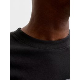 Jack & Jones PlusSize Herren T-Shirt "JCOFUSION BOX PRINT TEE SS CN PLS", schwarz, Gr. 4XL, JACK & JONES PLUSSIZE, bedruckt, Jersey, Obermaterial: 100% Baumwolle, Shirts,