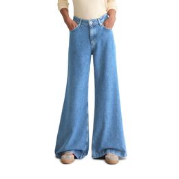 Marc O'Polo MARC O'POLO Damen 5-Pocket-Jeans "aus softem Lyocell-Baumwolle-Mix"bright blau, Gr. 30, unifarben, Obermaterial: 76% Lyocell, 24% Baumwolle, Jeans