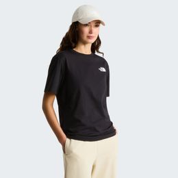 The North Face Damen T-Shirt "W EVOLUTION BOX NSE RELAXED SHORT SLEEVE"tnf schwarz, tnf wei&szlig;, Gr. M, Obermaterial: 100% Baumwolle, Shirts