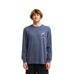 Billabong Herren Langarmshirt "Retro Poster", blau, Gr. M, Obermaterial: 70% Baumwolle, 30% Baumwolle., Shirts