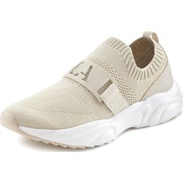 active by Lascana Damen Sneaker beige Gr&ouml;&szlig;e 36