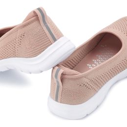 Lascana Damen Sneaker Ballerinas ros&eacute; Gr&ouml;&szlig;e 38