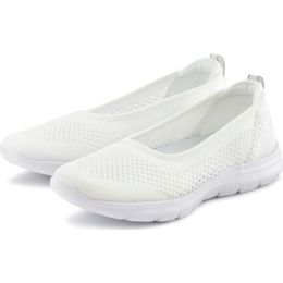 Lascana Damen Sneaker Ballerinas offwhite Gr&ouml;&szlig;e 39