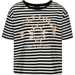H.I.S. Damen T-Shirt schwarz gestreift Gr&ouml;&szlig;e 40/42