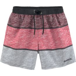 Bench Herren Badeshorts schwarz-bordeaux-grau Gr&ouml;&szlig;e XL (54/56)