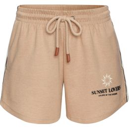 H.I.S. Damen Sweatshorts camelfarben Gr&ouml;&szlig;e 44/46