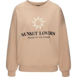 H.I.S. Damen Sweatshirt camelfarben Gr&ouml;&szlig;e 36/38