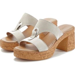 Lascana Damen Pantolette hellgrau Gr&ouml;&szlig;e 36