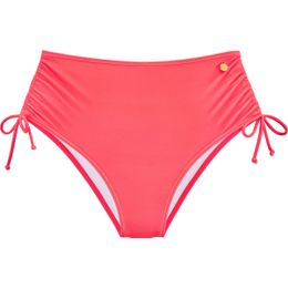 Lascana Damen Highwaist-Bikini-Hose koralle Gr&ouml;&szlig;e 38