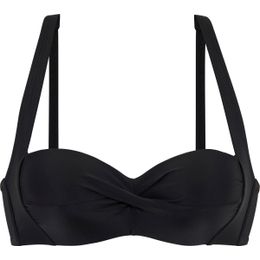 Lascana Damen Bandeau-Bikini-Top schwarz Gr&ouml;&szlig;e 40E