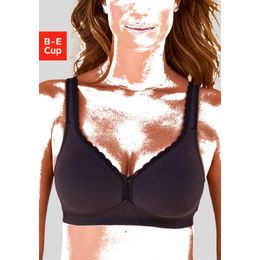 Damen Entlastungs-BH wei&szlig; + schwarz Gr&ouml;&szlig;e 85B
