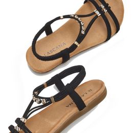 Lascana Damen Sandale schwarz Gr&ouml;&szlig;e 39